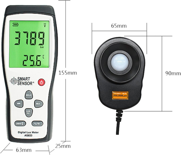Smart Sensor Digital Lux Meter AS823 | Labtex BD