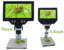 Portable Digital Microscope G1200 with 7 inch LCD Monitor