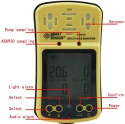 Smart Sensor Multi-Gas Detector AS8900 Gas Monitor | Labtex Bangladesh