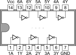 7404 NOT Gate IC | Labtex Bangladesh